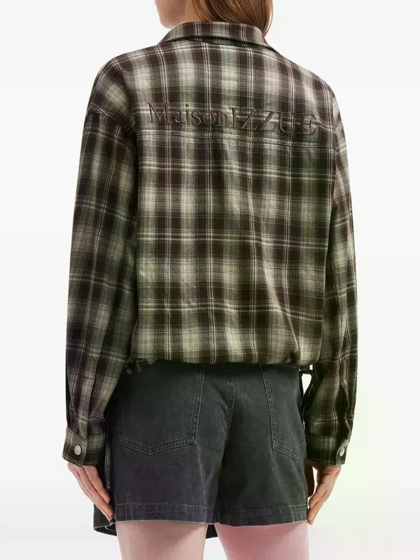 Izzue Plaid Tie Shirt