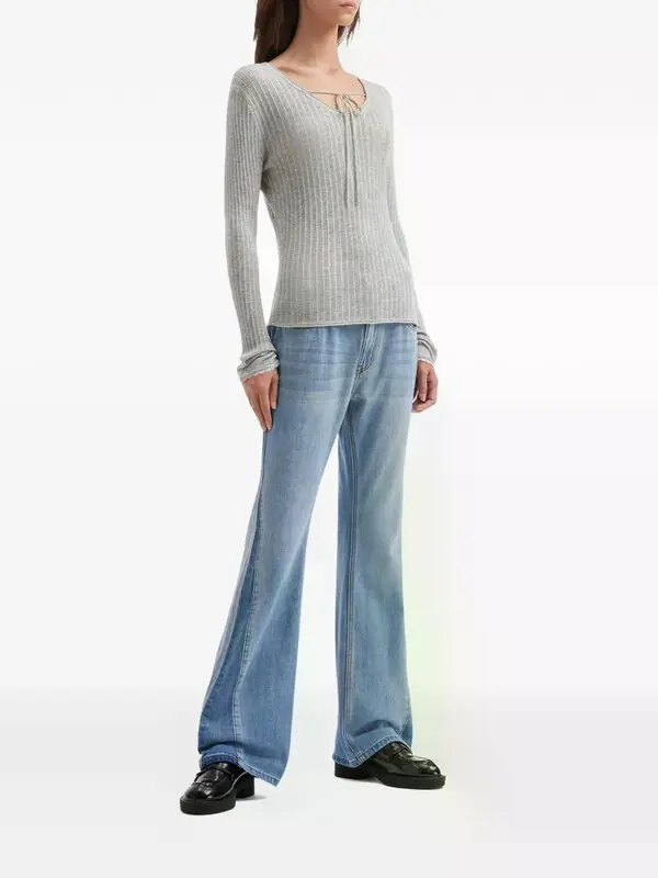 B+AB Ribbed Knit Top - Grey
