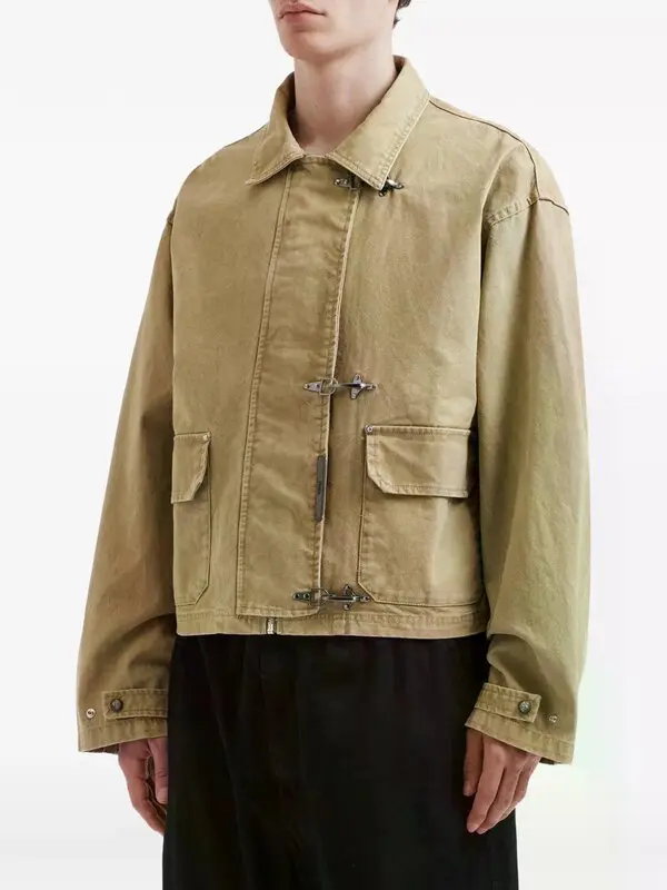 FIVE CM Flap-pocket Hook Jacket - Neutrals