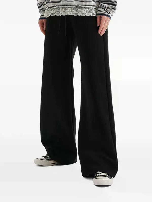TOUT A COUP Drawstring Track Pants - Black