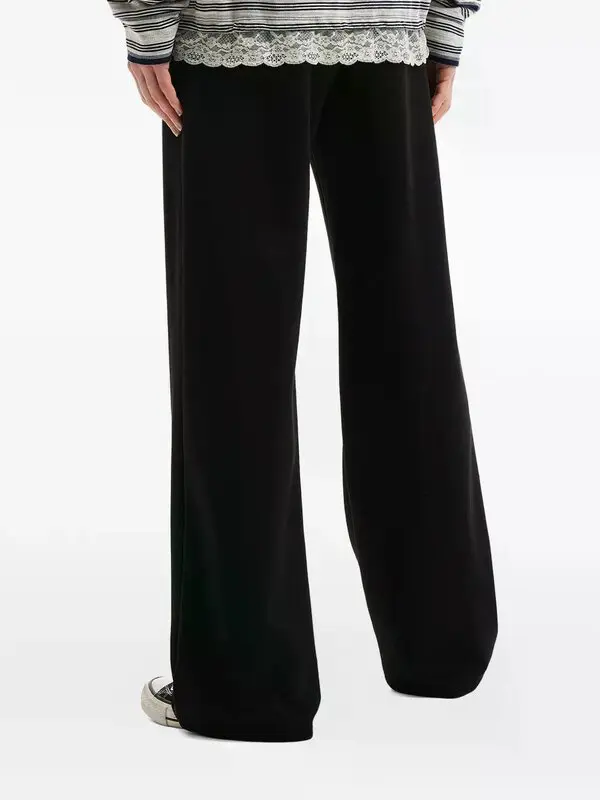 TOUT A COUP Drawstring Track Pants - Black