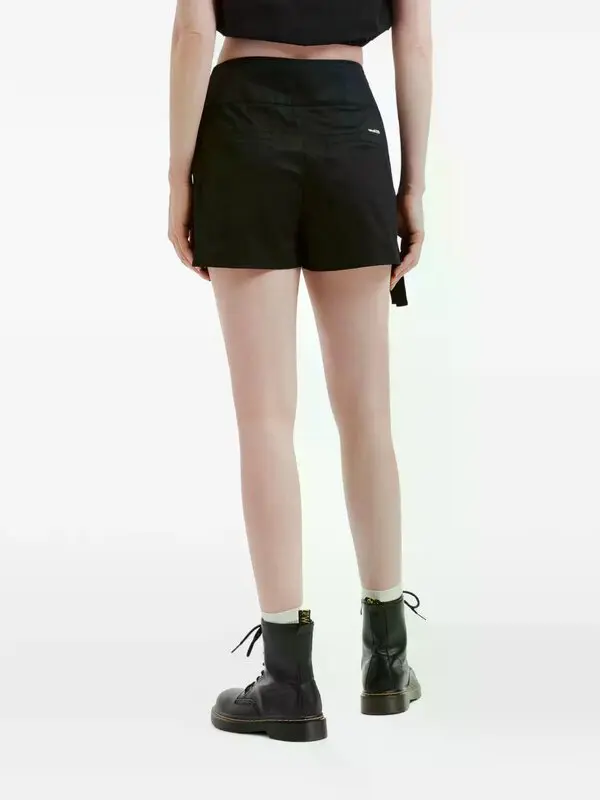 Izzue Buckle-detail Shorts - Black