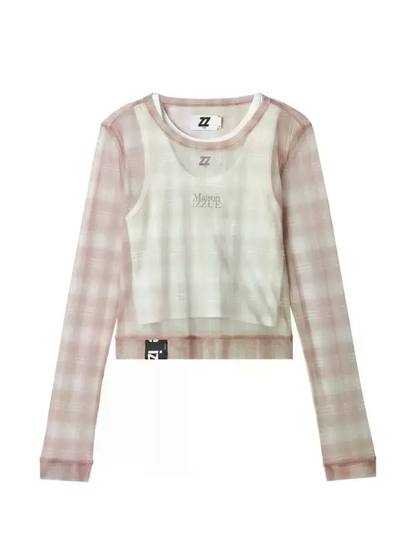 Izzue Check Long-sleeve T-shirt