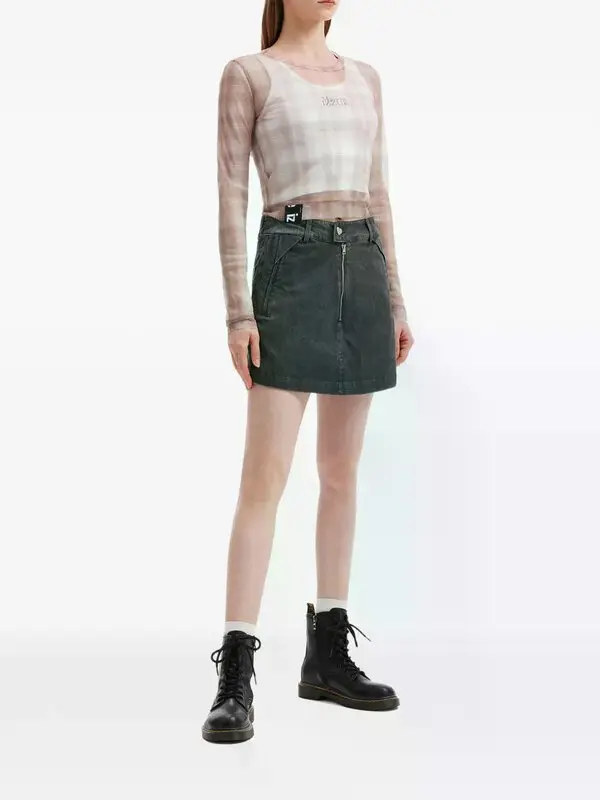 Izzue Check Long-sleeve T-shirt