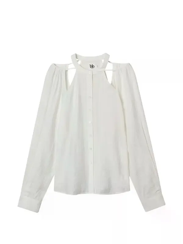 B+AB Cut-out Long-sleeve Shirt - White