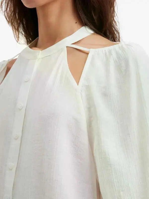B+AB Cut-out Long-sleeve Shirt - White