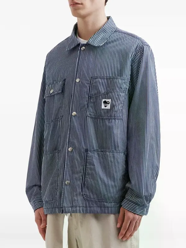 Izzue Striped Patch Jacket