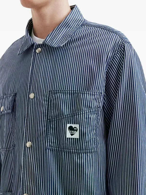 Izzue Striped Patch Jacket