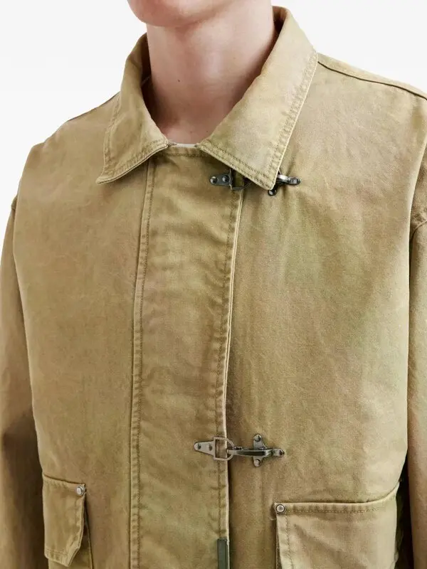 FIVE CM Flap-pocket Hook Jacket - Neutrals