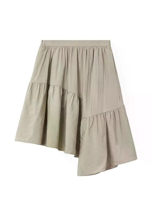 B+AB Ruffled Asymmetric Skirt - Neutrals