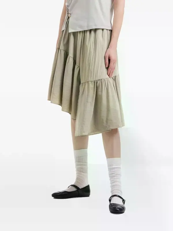 B+AB Ruffled Asymmetric Skirt