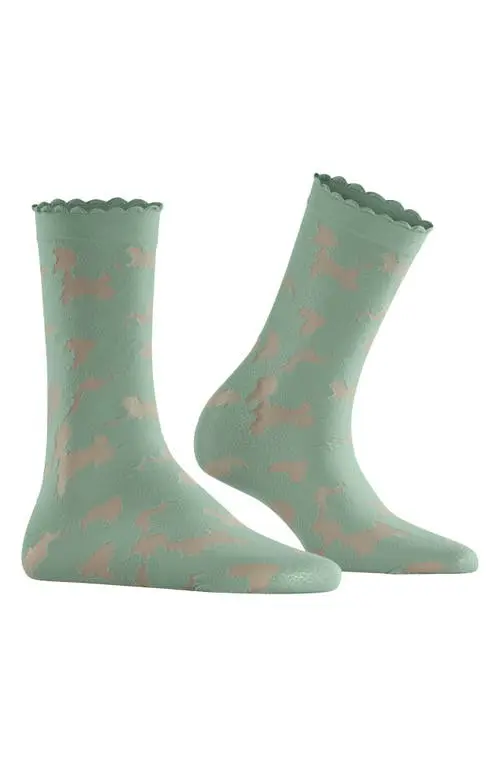 Falke Hydrangea 20 Denier Dress Socks - Sage