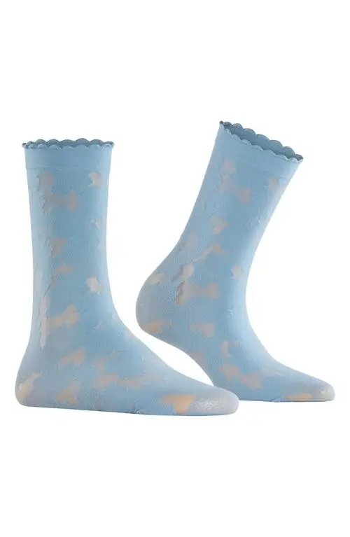 Falke Hydrangea 20 Denier Dress Socks - Sky Blue