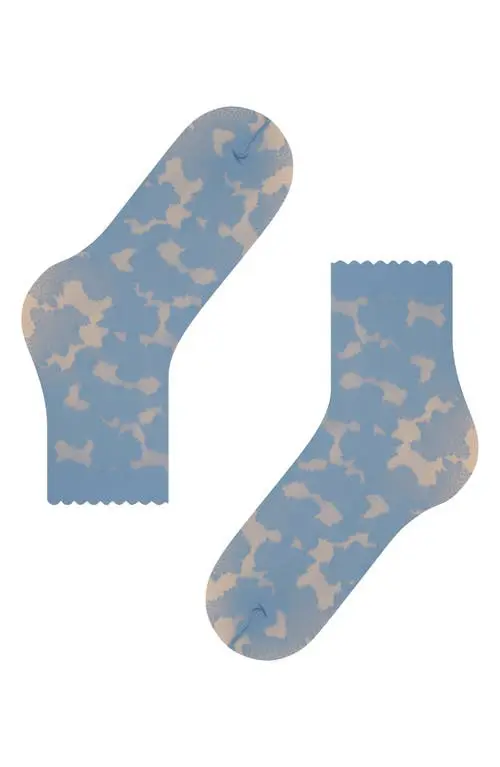 Falke Hydrangea 20 Denier Dress Socks - Sky Blue