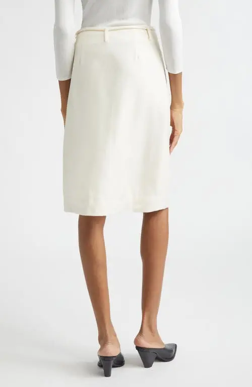 Posse Elspeth Wool Midi Skirt - Cream
