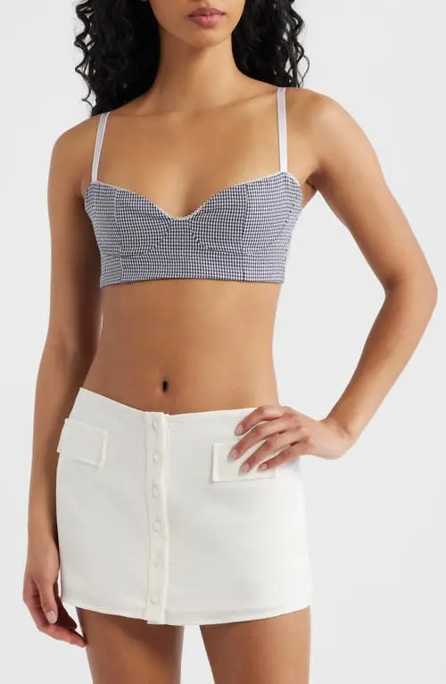 BELLA VENICE The Christina Crop Top - Gingham