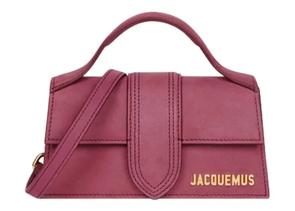 Jacquemus Le Bambino Mini Flap Bag - Burgundy