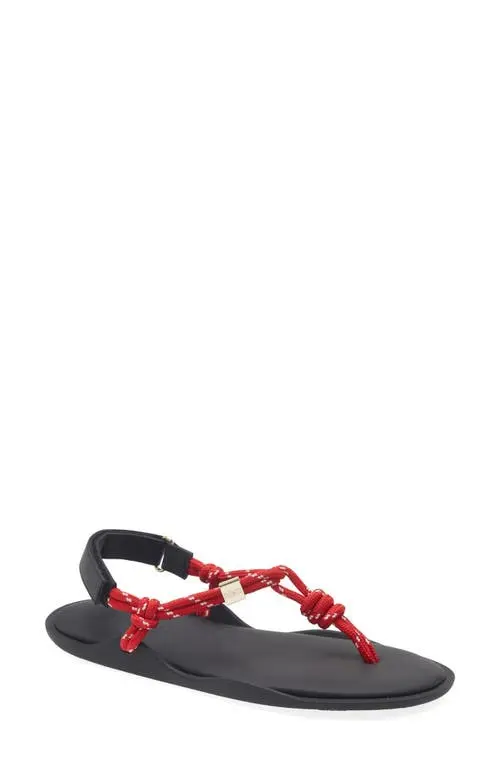 Flowze Cord Water Repellent Slingback Thong Sandal - Red