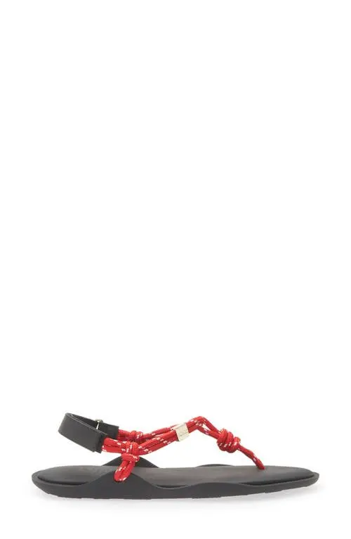 Flowze Cord Water Repellent Slingback Thong Sandal - Red