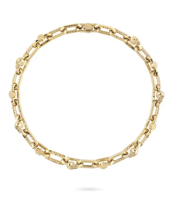Philipp Plein Plein Edge Cable Chain Necklace - Gold