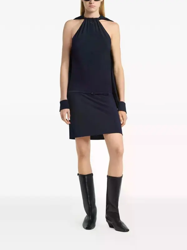 COURREGES Cut-out Jersey Dress - Blue