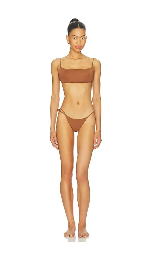 MAYGEL CORONEL Melo Bikini Set - Cocoa Brown
