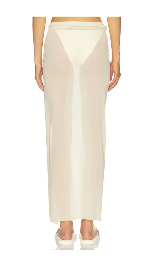 MAYGEL CORONEL Pollera Maxi Skirt - Macadamia