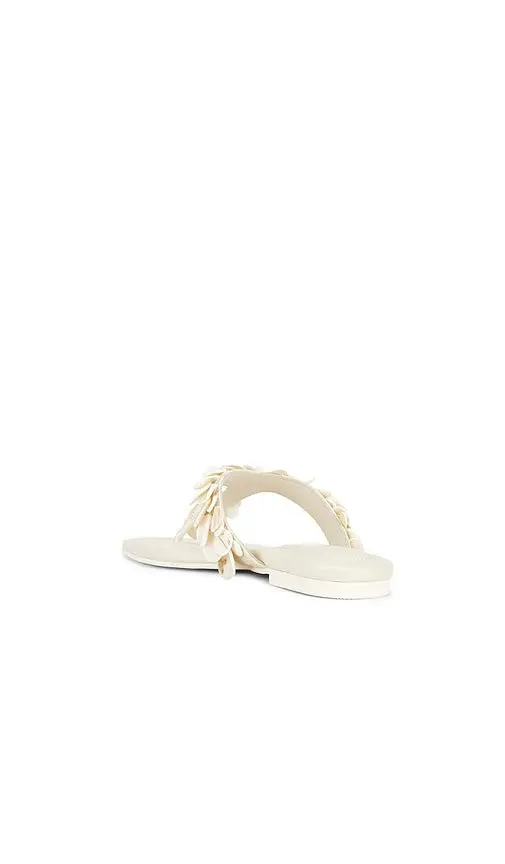 Simkhai Elin Shell Beaded Thong Sandals - Alabaster