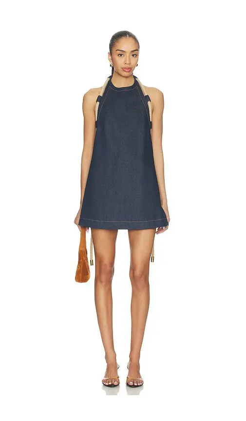 Monse Rope A-line Mini Dress - Dark Indigo