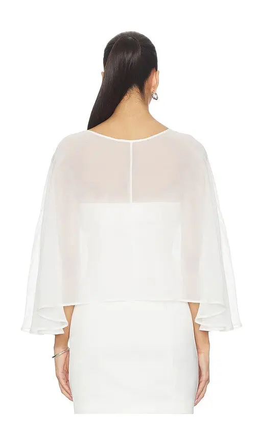 4TH & RECKLESS Edwina Chiffon Cape