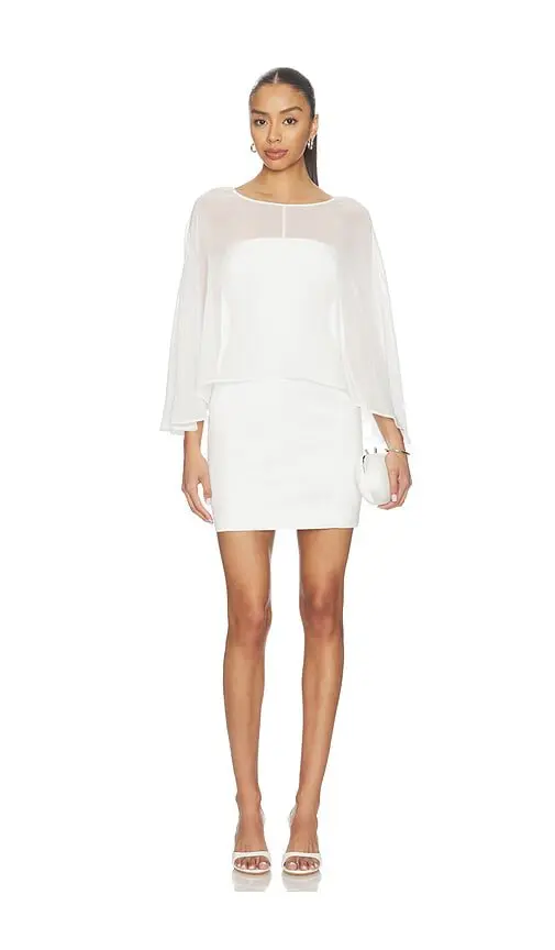 4TH & RECKLESS Edwina Chiffon Cape