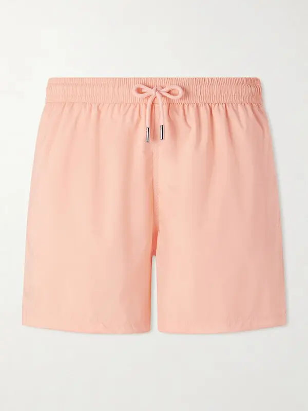 Thom Sweeney Straight-leg Mid-length Swim Shorts - Pink