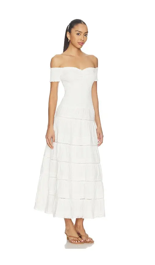 Heartloom Celsa Off-the-shoulder Smocked Bodice Maxi Dress