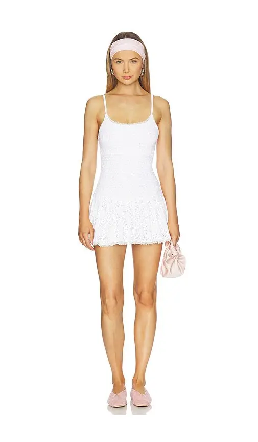 LoveShackFancy Leala Dress - True White