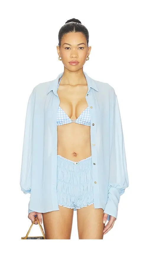 BANANHOT Paloma Shirt - Pacific Blue