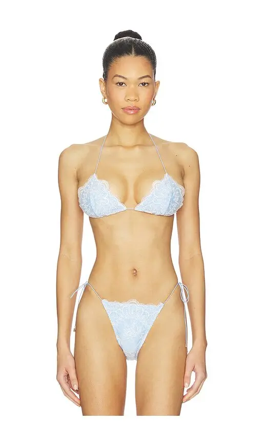 BANANHOT Nina Bikini Top - Pacific Blue