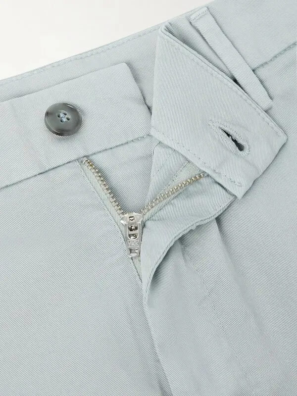 Canali Straight-leg Stretch Cotton-blend Gabardine Shorts