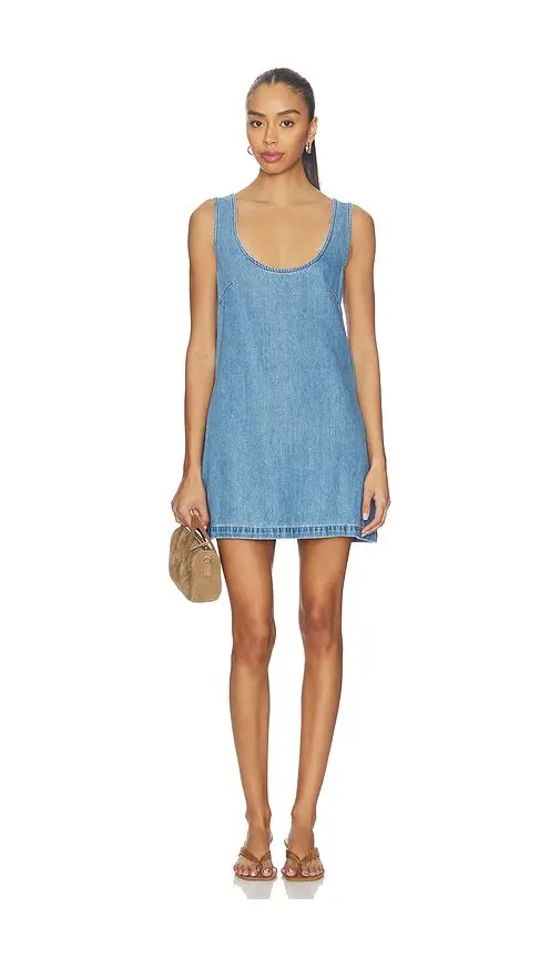 Joe's Jeans The Scoop Neck Mini Dress In Blue - Notable