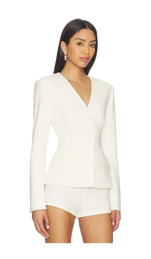 ALL THE WAYS Kourtney Blazer With Padded Shoulders And Front Pockets
