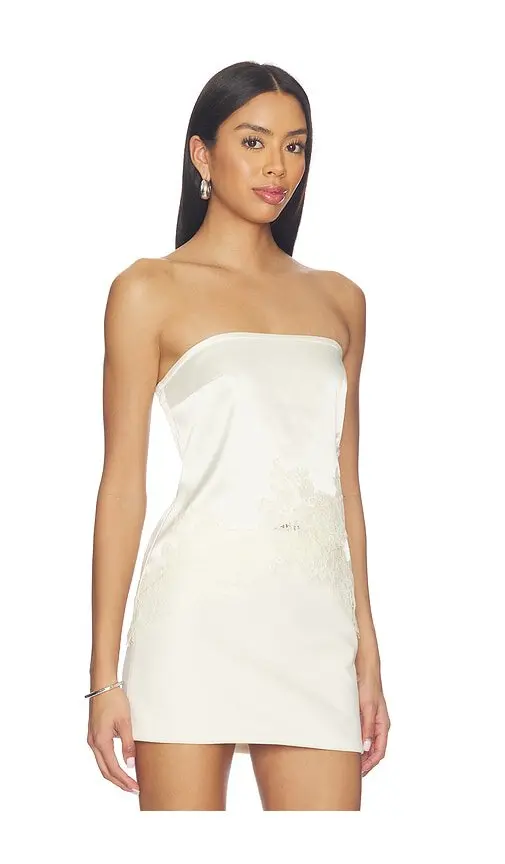 MORE TO COME Sian Strapless Lace Top