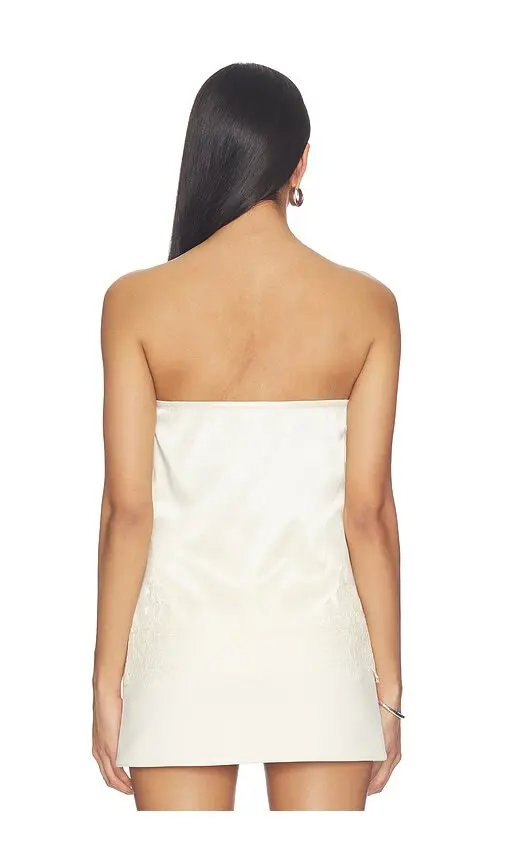 MORE TO COME Sian Strapless Lace Top