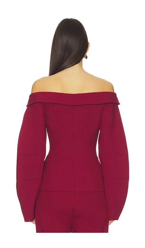 GESTUZ X Barbie Barbara Off-shoulder Blazer - Ripasso