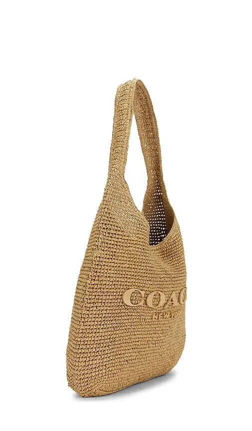 COACH Straw Brooklyn 39 Shoulder Bag
