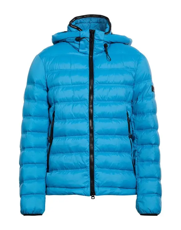 Peuterey Quilted Hooded Down Jacket - Blue