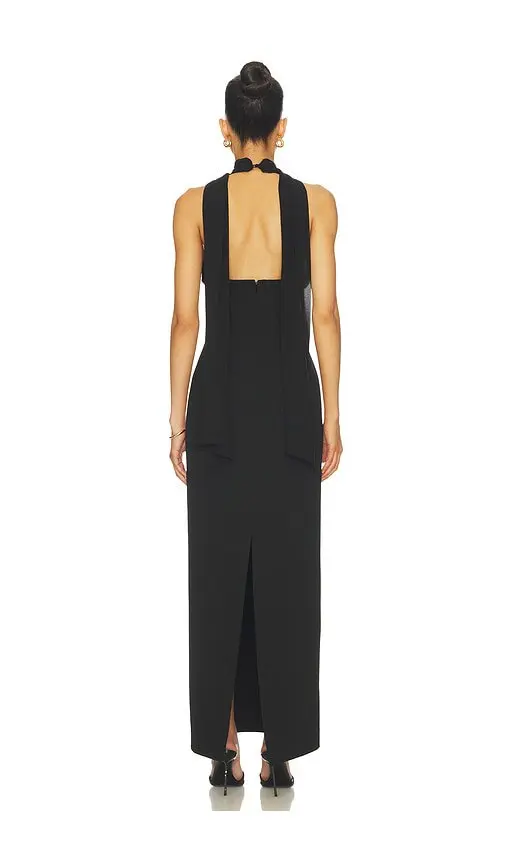 Misha Collection Capezza Silk Dress - Black