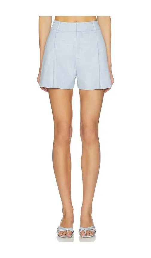 Generation Love Sena Suiting Chambray Shorts - Chambray Blue