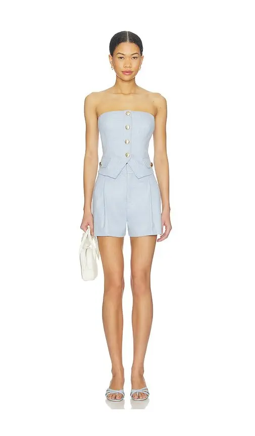 Generation Love Ellery Chambray Suiting Bustier