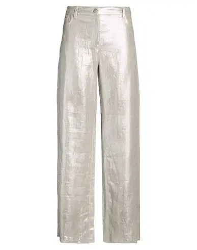 Max Mara Pants Size Linen - Silver