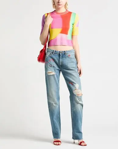 SEMICOUTURE Cotton Denim Straight-leg Jeans