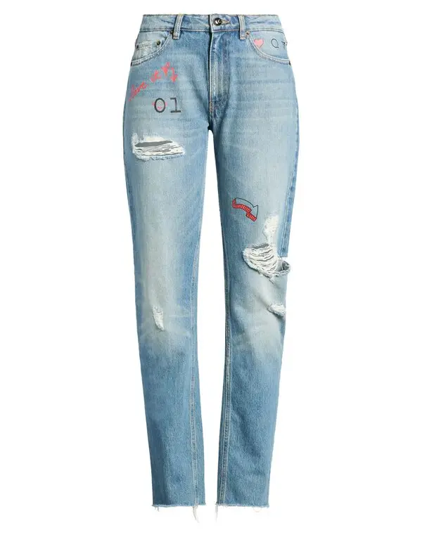 SEMICOUTURE Cotton Denim Straight-leg Jeans